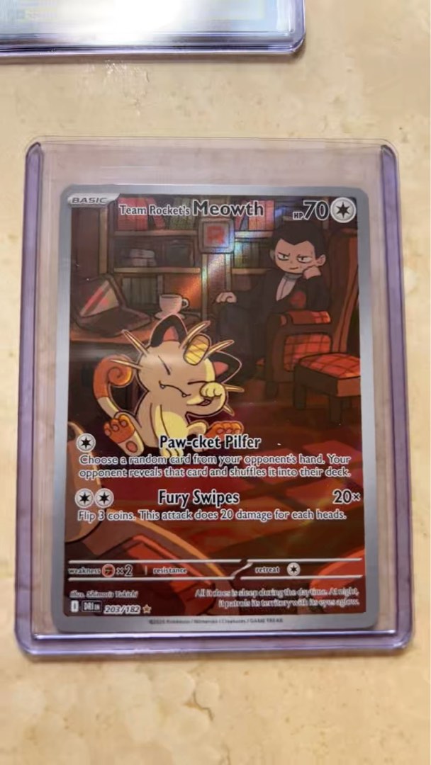 Team Rocket's Meowth Destiny Rivals Pokemon Card, Hobbies & Toys, Toys ...