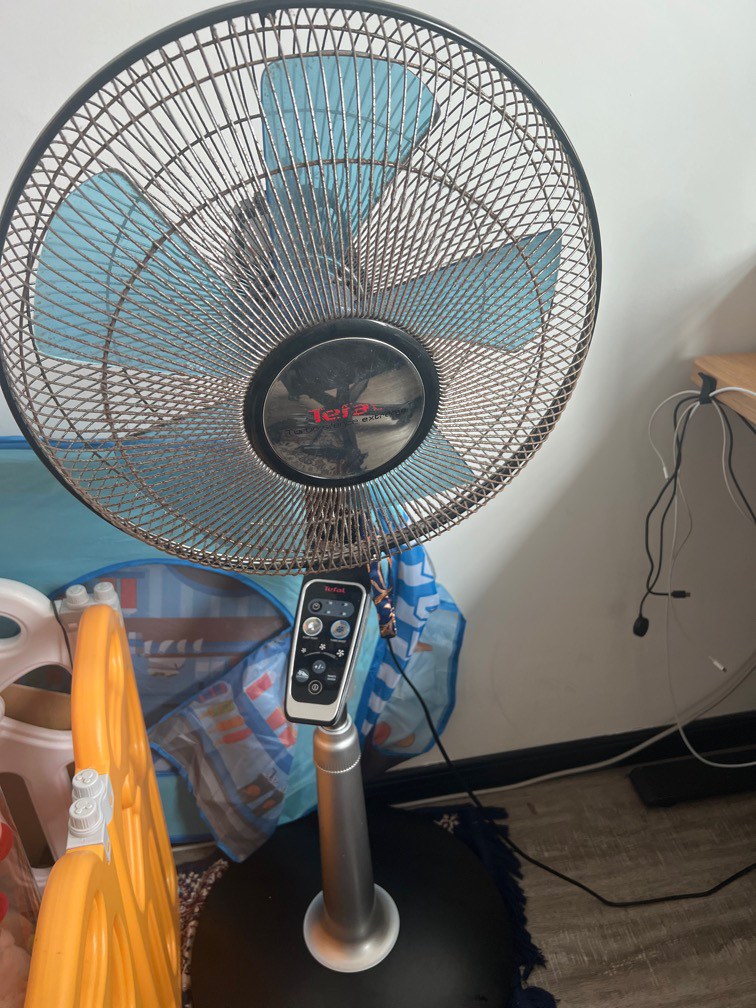 Tefal Powerfan with remote, Furniture & Home Living, Lighting & Fans ...