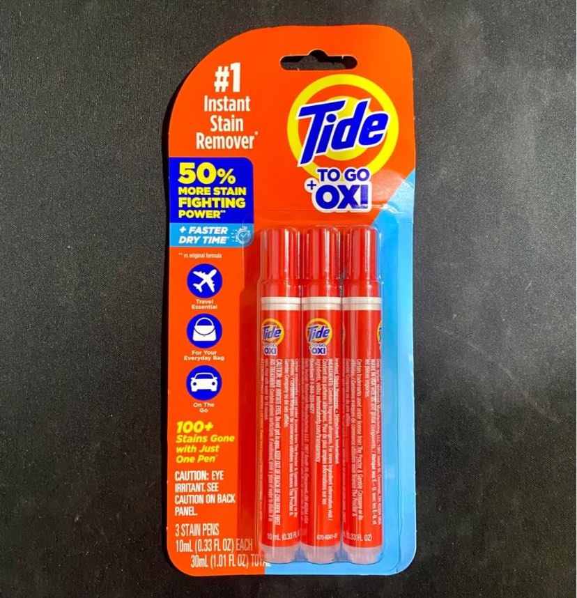 TIDE TO GO + OXI INSTANT STAIN REMOVER PEN, Furniture & Home Living ...