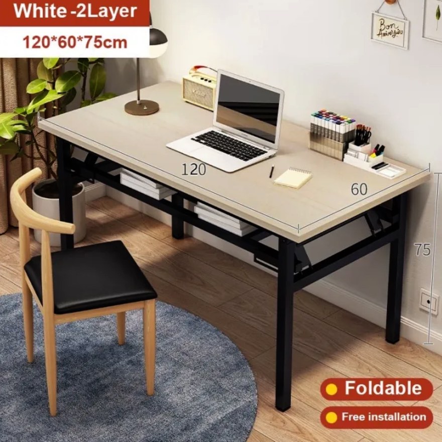 Two Layer Laptop Table | Study Table Desk | Writing Table Home | Work ...