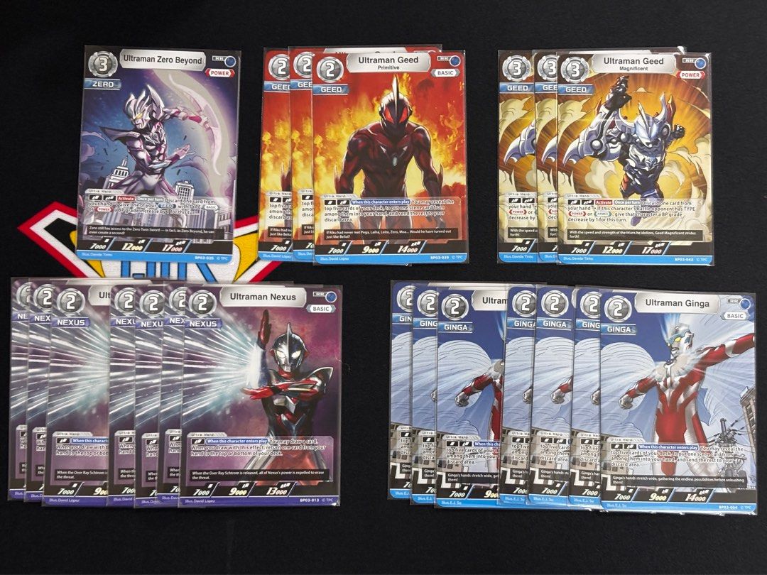 Ultraman Card Game UCG BP-03 series SP AP RRR RR R C UC, Hobbies & Toys, Toys & Games on Carousell