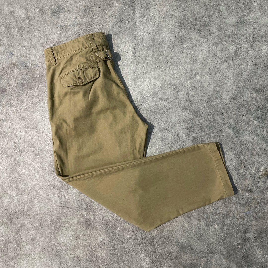 Uniform bridge pants beige with buckle back not futura laboratories m43 ...