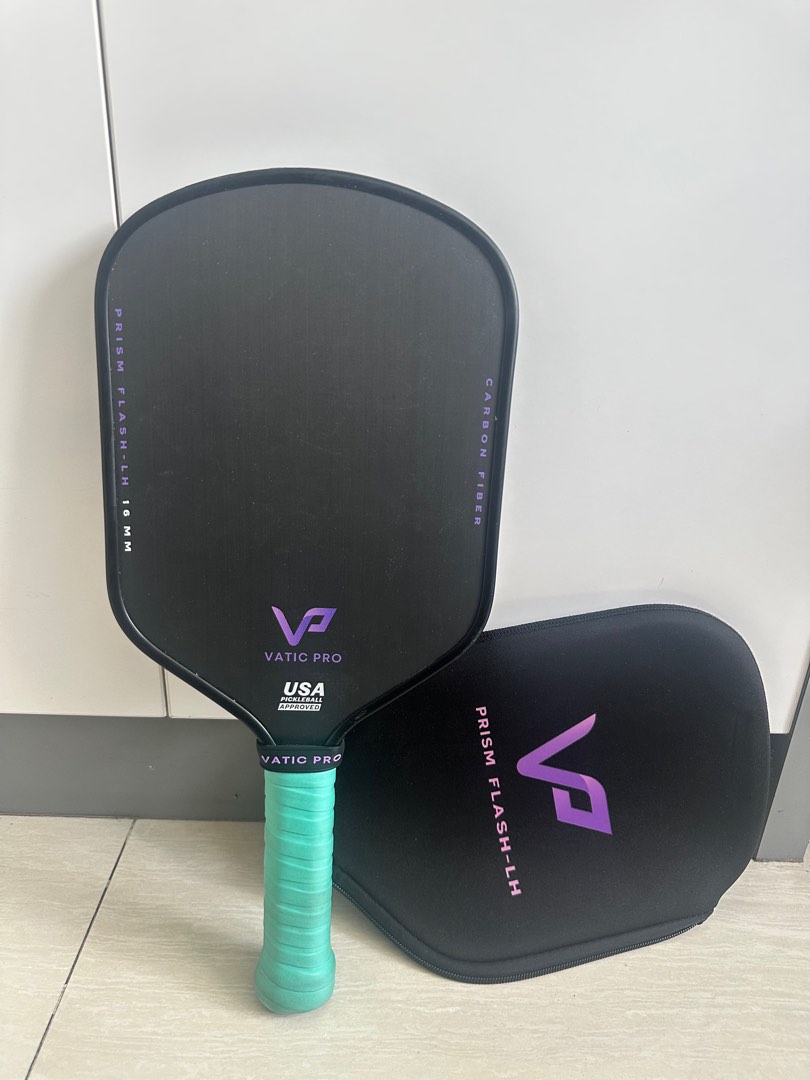 Vatic Pro Prism Flash Long Handle 16mm Pickleball Paddle, Sports ...