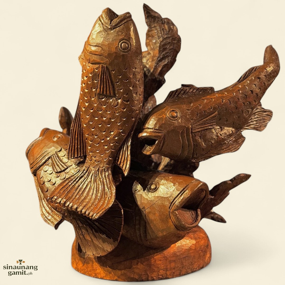 Vintage Wood Lucky Koi Fish Ukit, Hobbies & Toys, Memorabilia ...