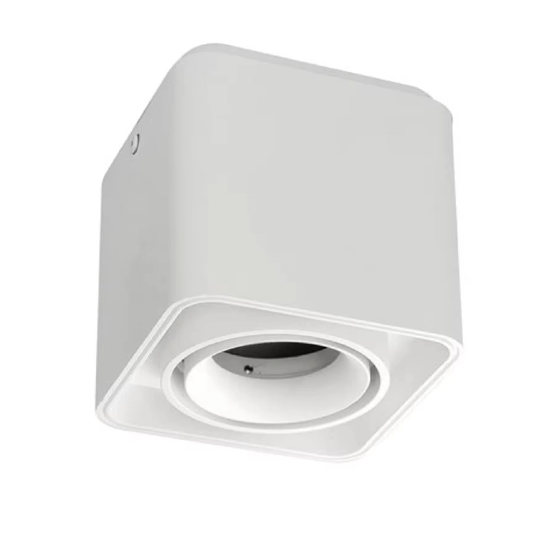 White LED Spotlight Square Heads Surface Mounted LED Downlight Ceiling ...