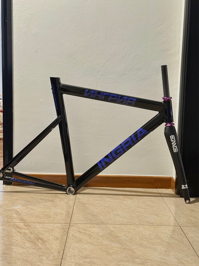 WTS ONLY BN Ingria Airpusher Frameset Chris King EnveFS | Fixie Frame ...
