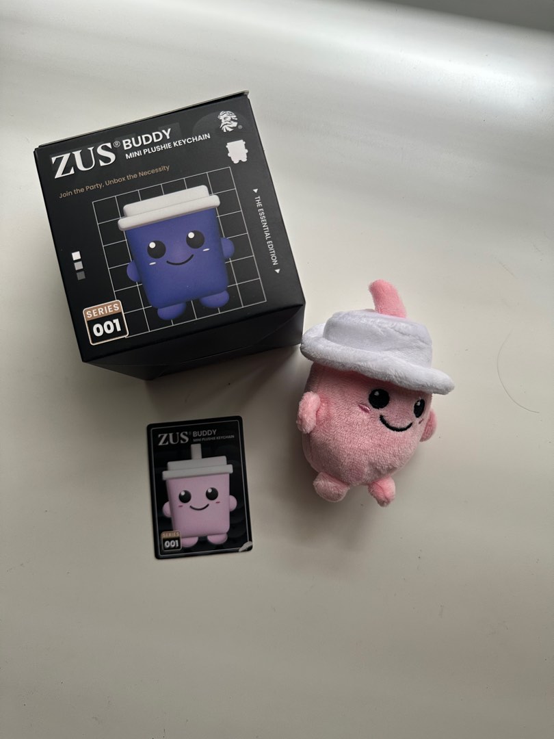 ZUS BUDDY MINI PLUSHIE KEYCHAIN PINKY BOO, Hobbies & Toys, Toys & Games ...