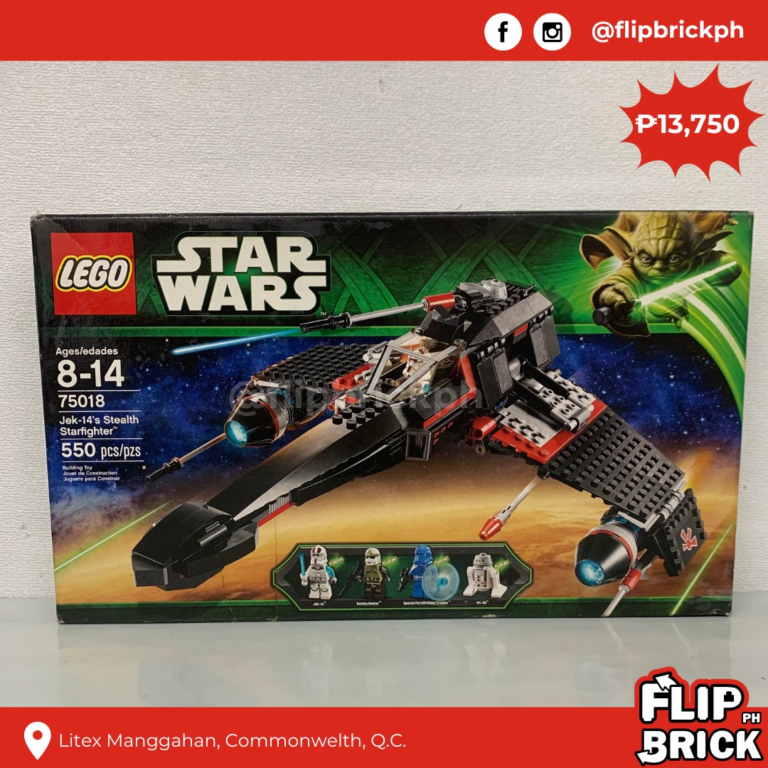 75018 LEGO Star Wars JEK-14's Stealth Starfighter, Hobbies & Toys, Toys ...