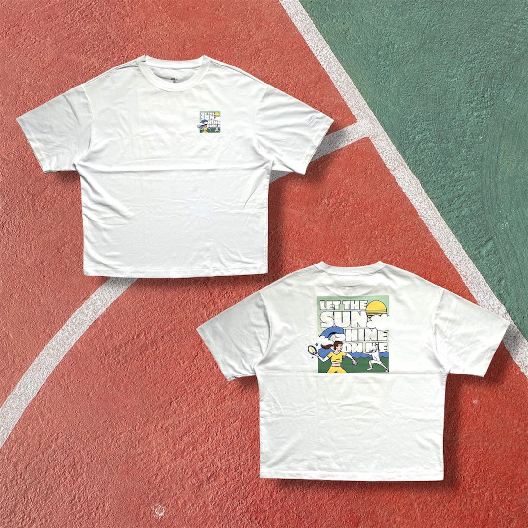 Anta Oversized Boxy Type White Tee, Men's Fashion, Activewear on Carousell