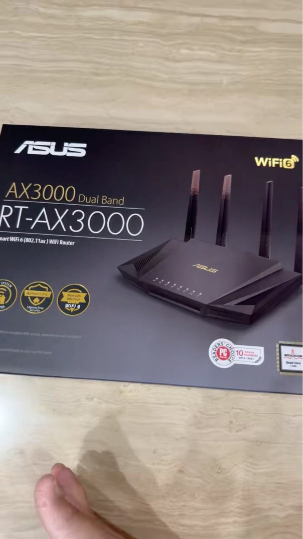 ASUS AX3000 Dual Band RT-AX3000 WiFi 6 Router, Computers & Tech, Parts ...