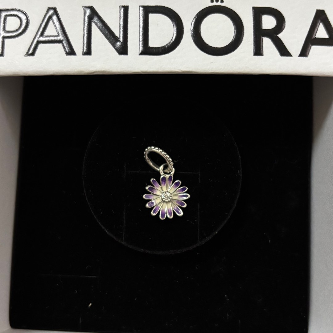 Authentic Pandora Daisy with Shaded Purple, Women's Fashion, Jewelry ...