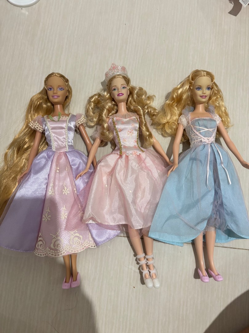 Barbie Princess Collection Set Odette, Clara, Rapunzel, Hobbies & Toys ...