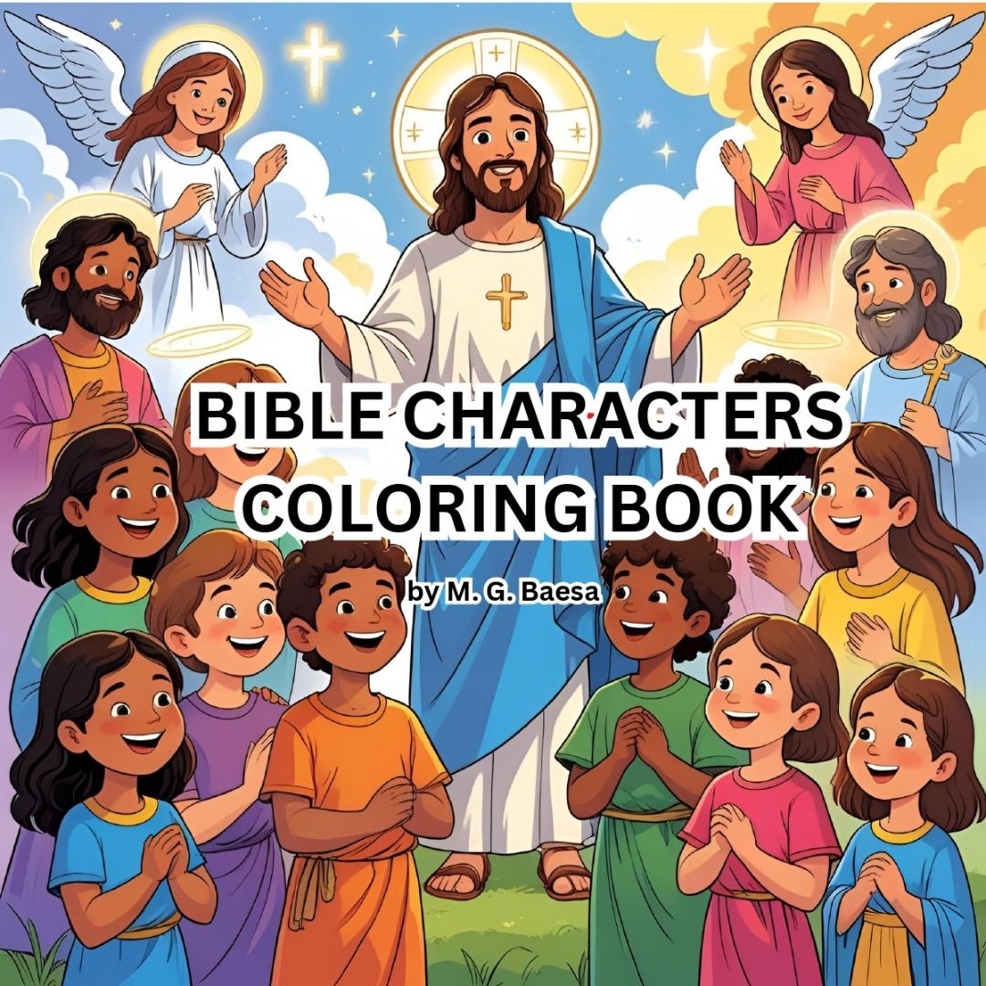 Bible Coloring Book for Kids & Adults | 30 Printable Pages | Christian ...
