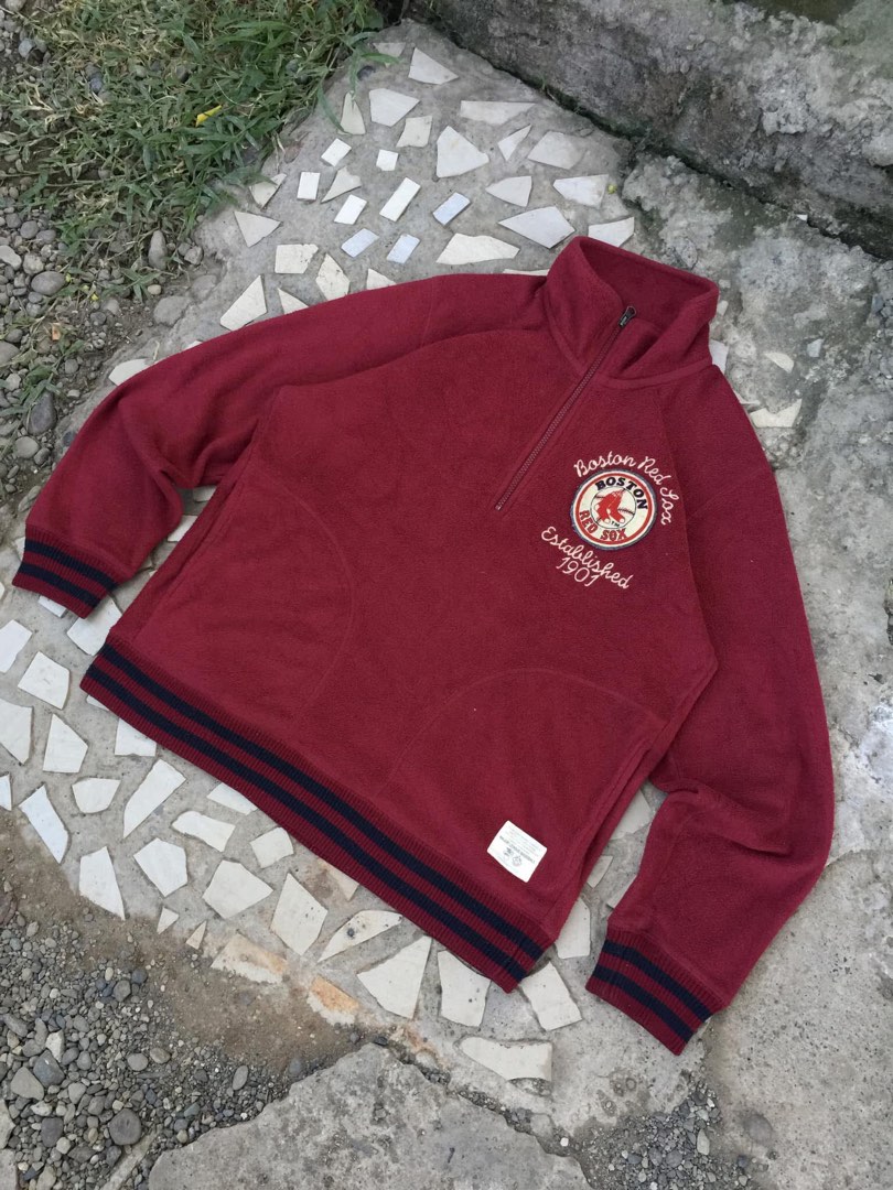 Boston red sox 1901 fleece jacket Uniqlo, Men's Fashion, Coats, Jackets ...