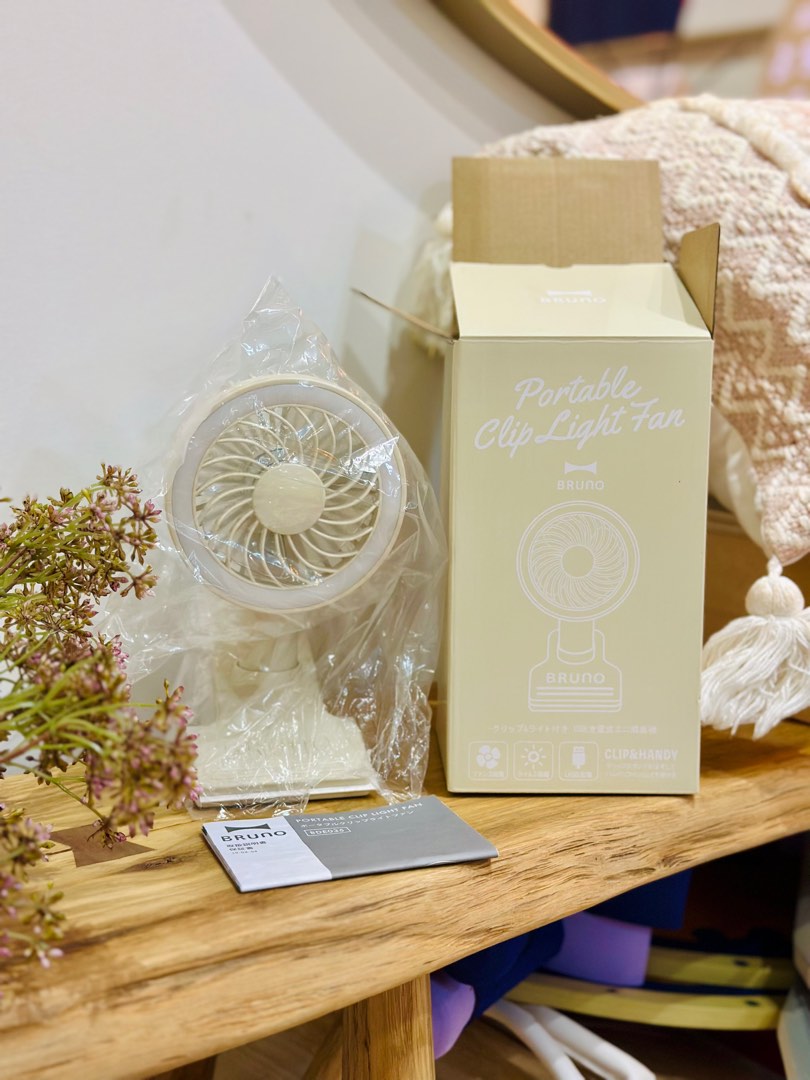 Bruno Portable Clip Light Fan, Furniture & Home Living, Lighting & Fans ...