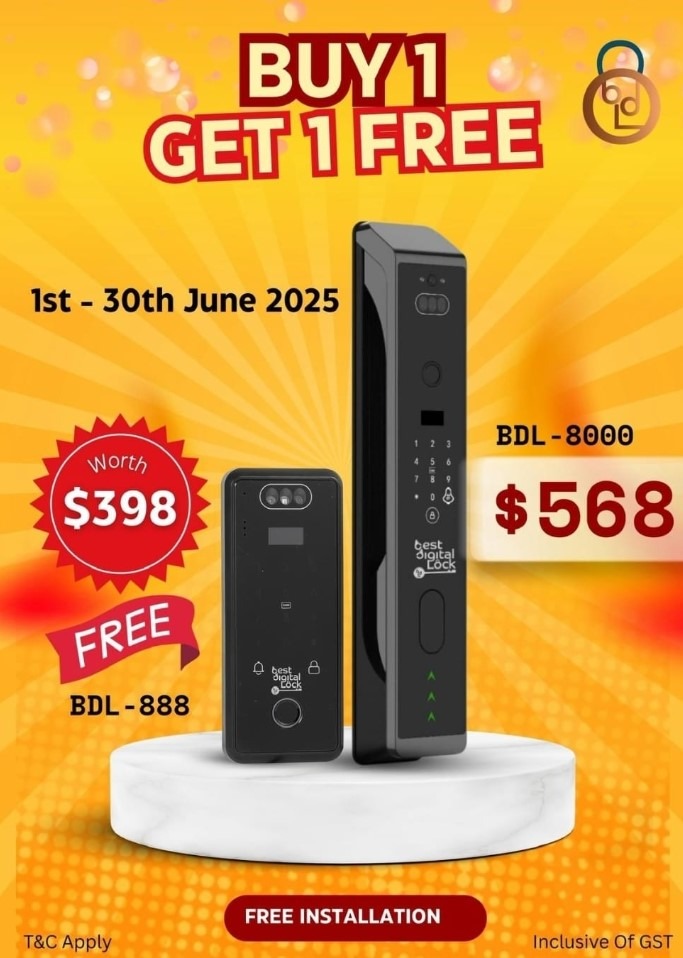 [LAST DAY ] [BUY 1 GET 1 FREE] Smart Fire Rated Digital Lock Gate and ...