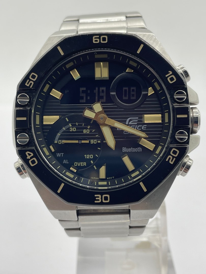 Casio Edifice Digital/Analog 51mm Watch ECB-10DB-1A9, Men's Fashion, Watches & Accessories ...