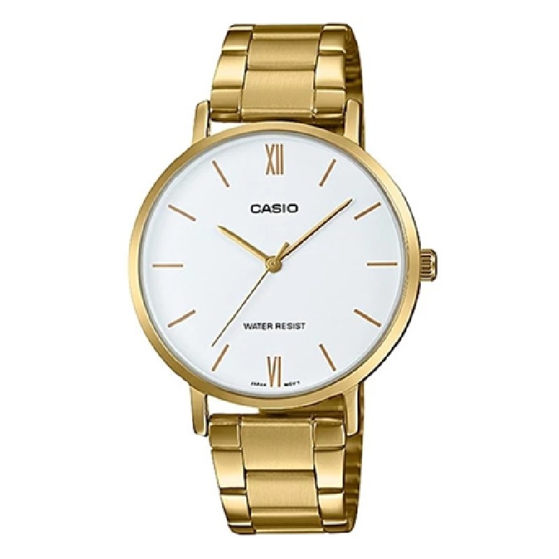[Chrono Hustle] Casio LTP-VT01 Quartz Analog Gold Tone Stainless Steel ...
