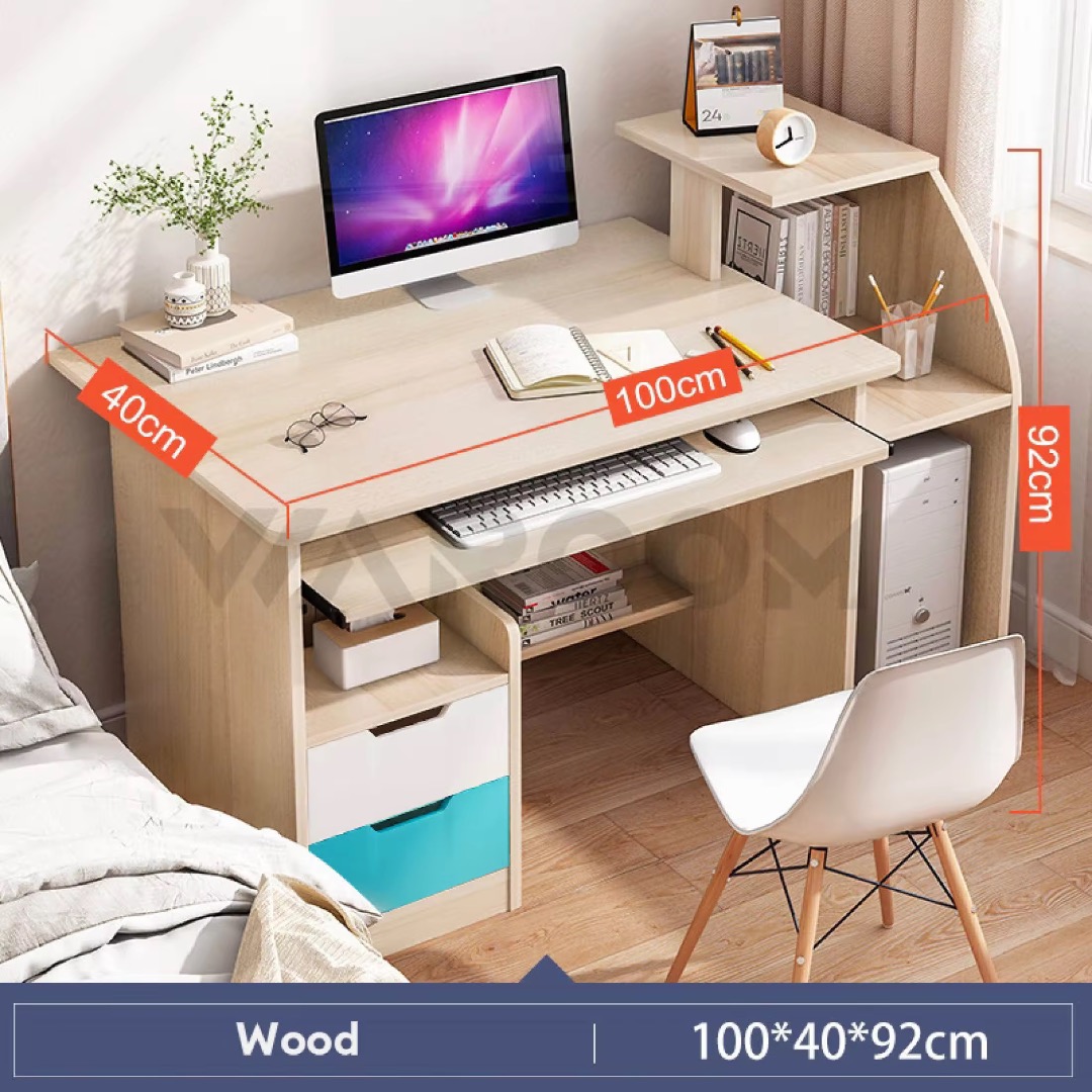Computer Table Desk | Study Desk Cabinet | Office Work Table | Laptop ...