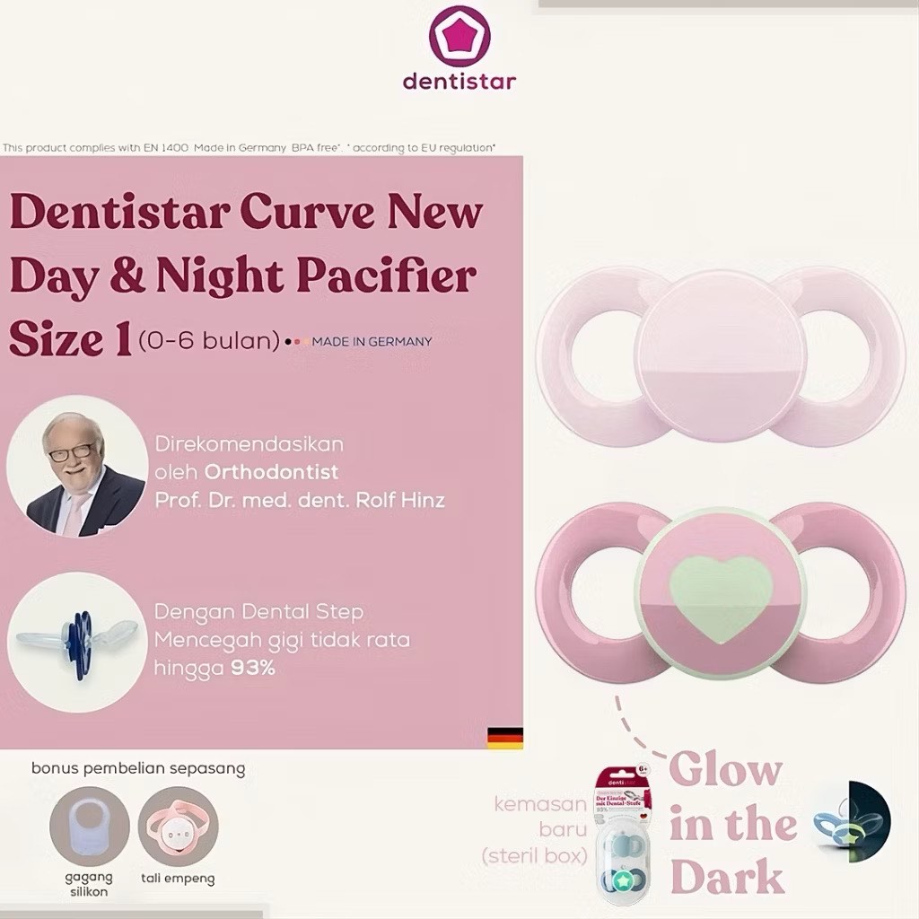 Dentistar Pacifier Stage 1 / Empeng Bayi, Bayi & Anak, Mainan & Baby ...