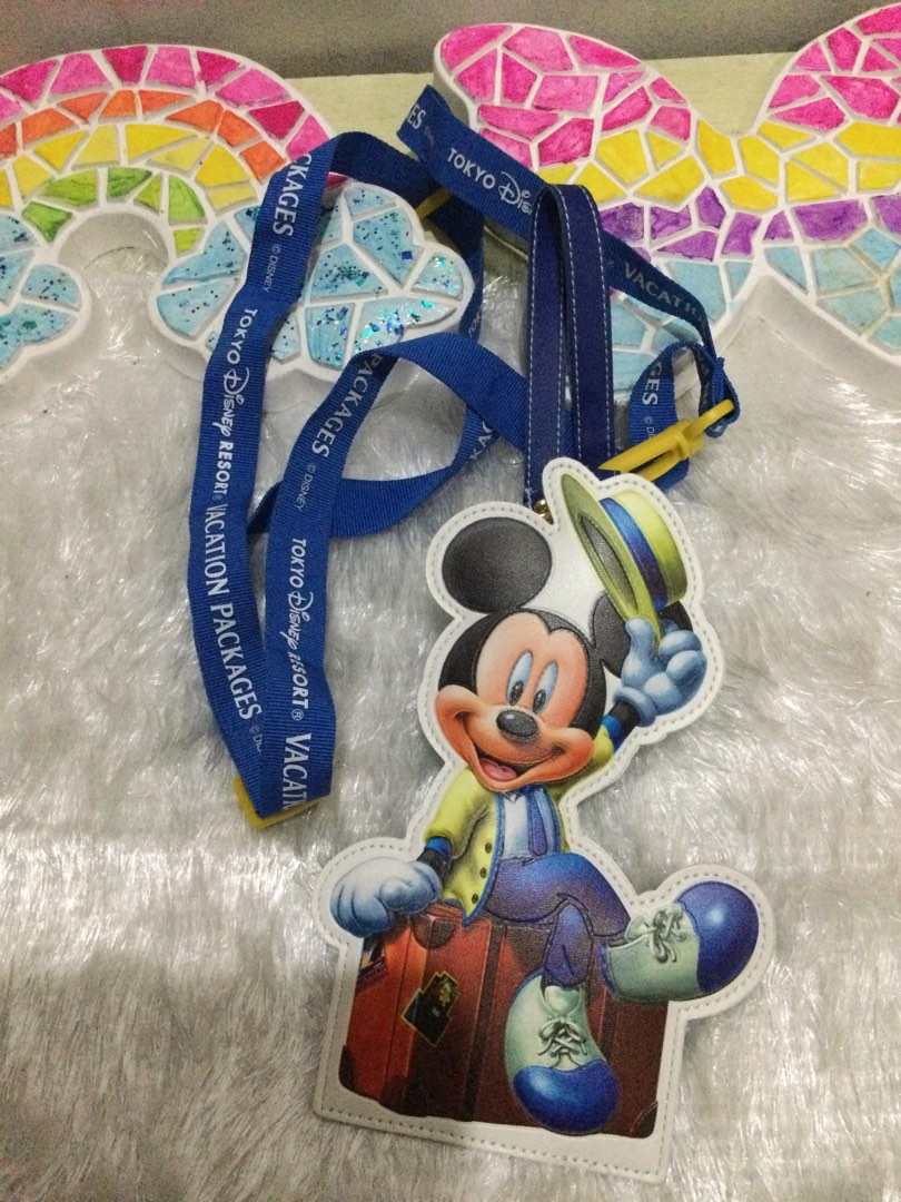 Disney Mickey Mouse ID Lanyard New Tokyo Disney Resort, Hobbies & Toys ...