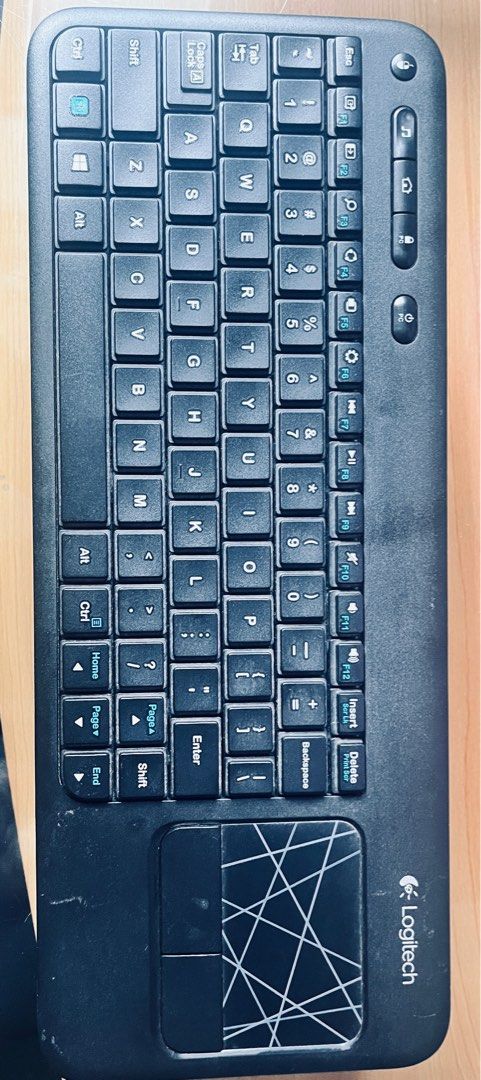 Logitech k400 R Bluetooth keyboard with 3.5 inch built in trackpad ...
