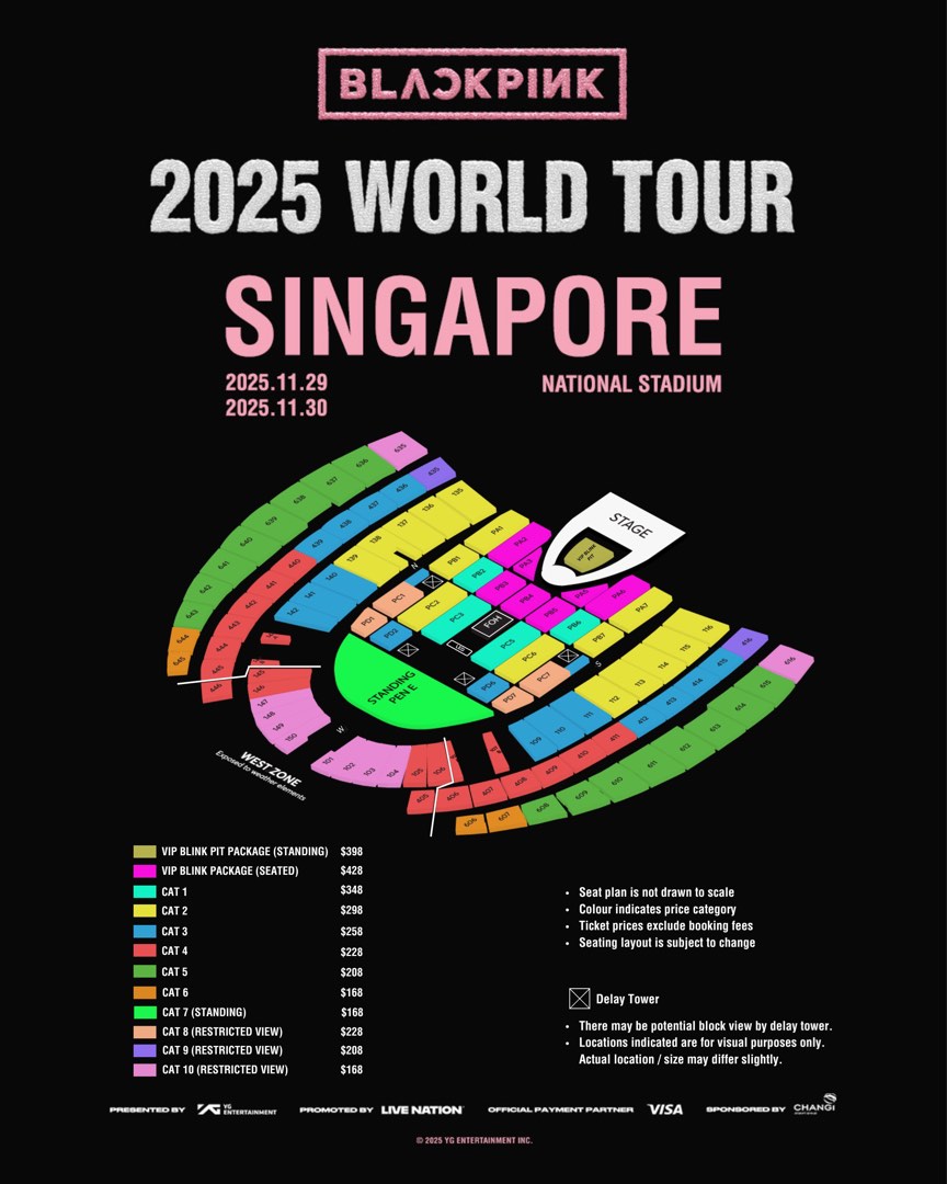 HTB blackpink 2025 world tour, Tickets & Vouchers, Event Tickets on Carousell