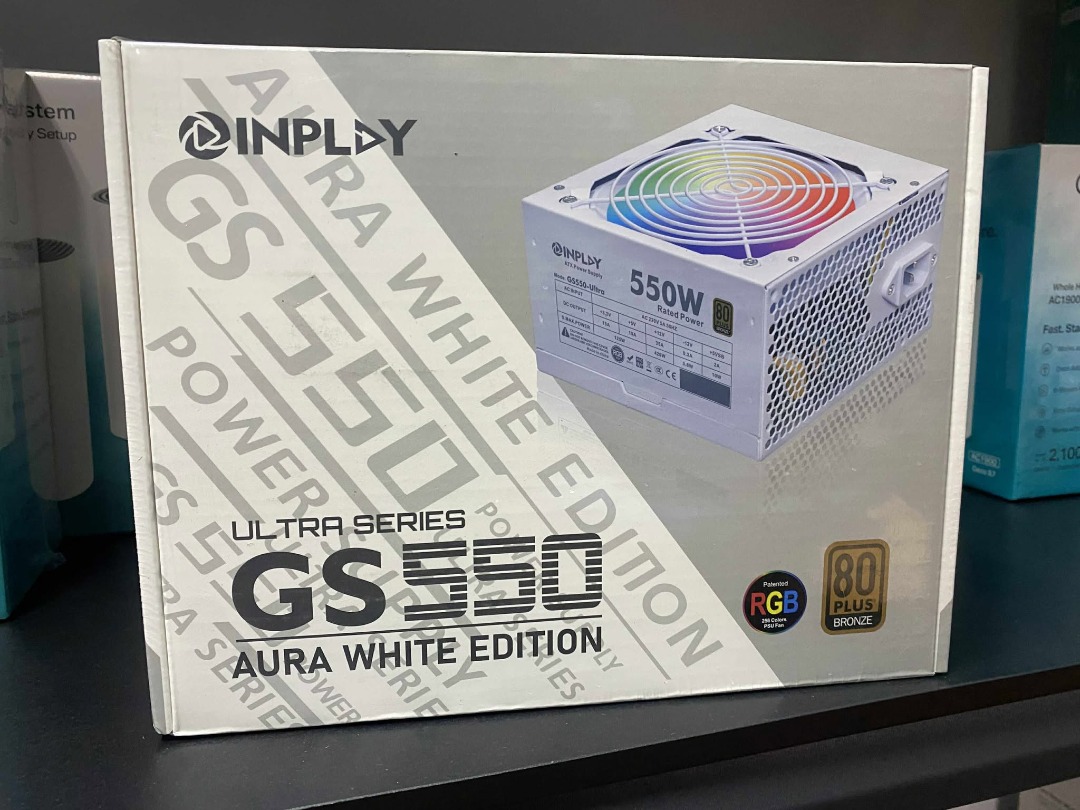 Inplay GS550-Ultra White RGB ATX Power Supply 550W True Rated 80Plus ...