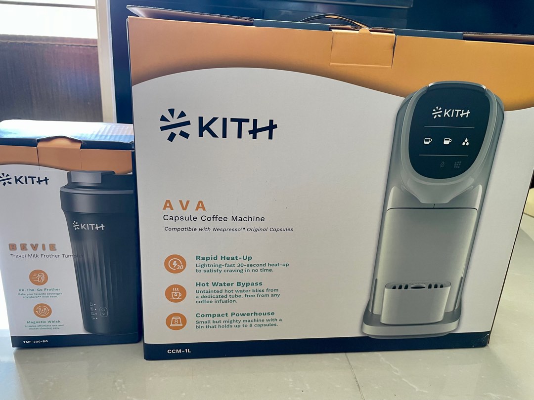 Kith AVA coffee machine + tumbler, TV & Home Appliances, Other Home ...