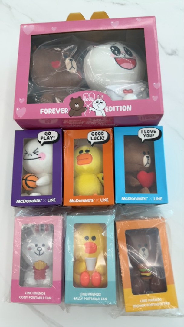 Line Friends Forever Edition Brown & Cony Plushies, Hobbies & Toys ...