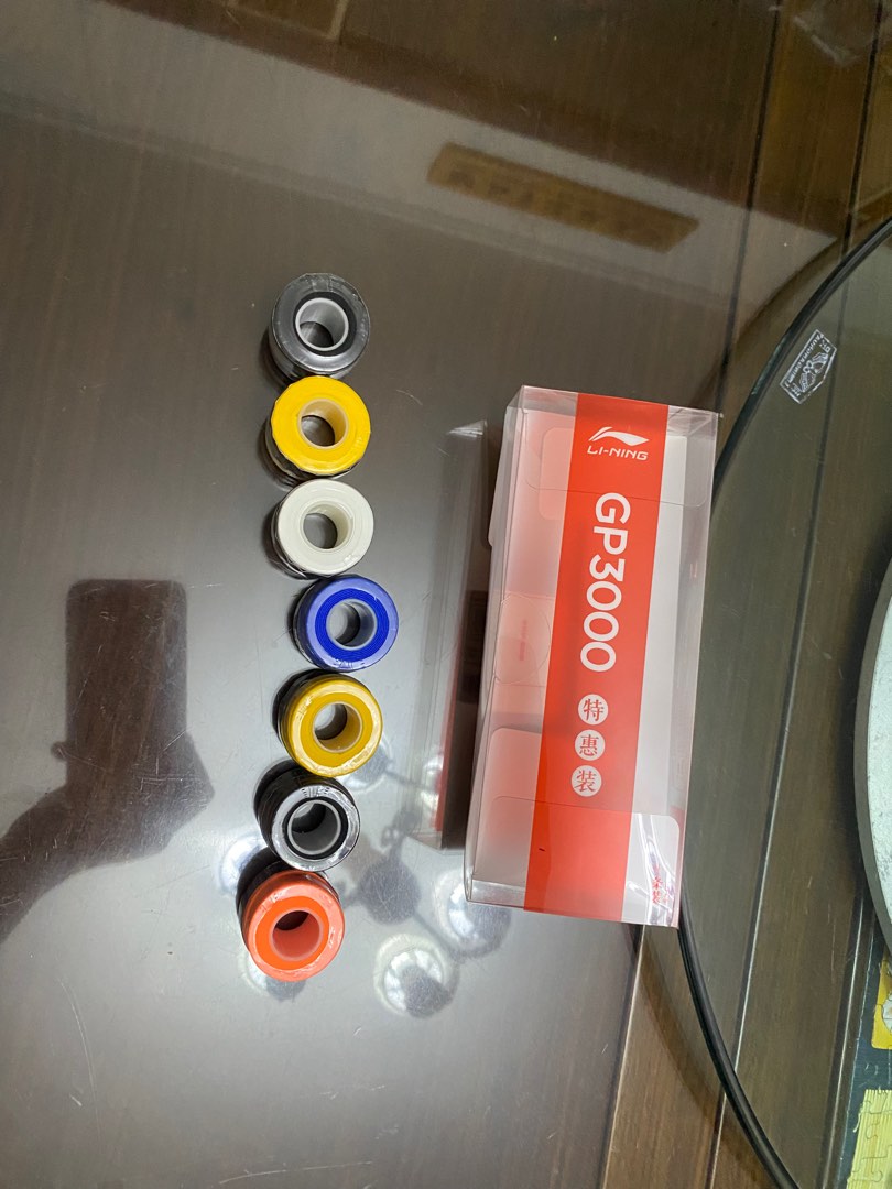 Li-ning GP300 grips black blue white orange yellow, Sports Equipment ...