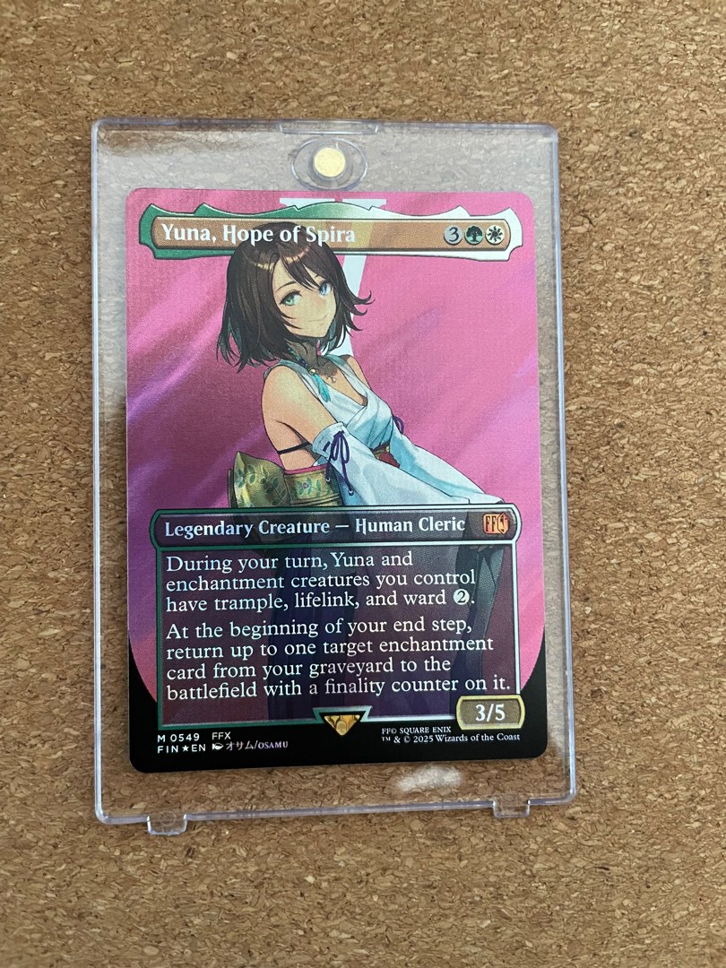 (MTG) Magic the gathering Final Fantasy Variants Foil: Yuna, Hope of Spira (0549 - Borderless ...