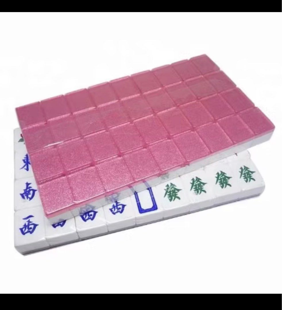 pink glitter mahjong tiles, Furniture & Home Living, Furniture, Tables ...