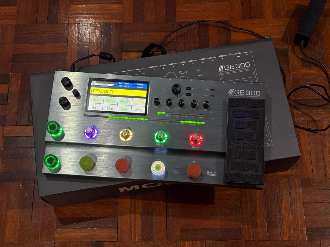 Mooer GE300 Amp Modelling Processor Synth Pedal Guitar Multi Effects ...