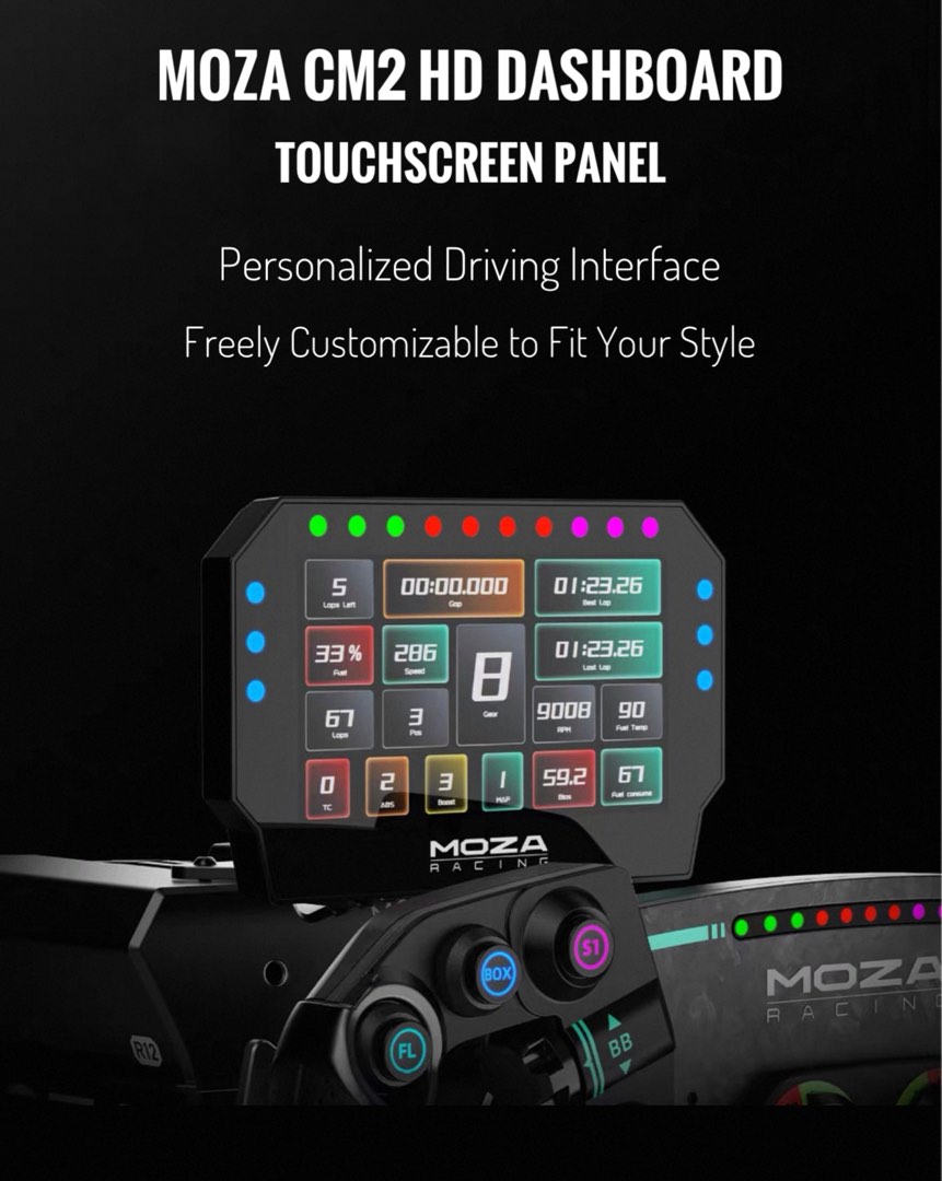 MOZA CM2 HD Dashboard Touchscreen 5” Panel, Computers & Tech, Parts ...