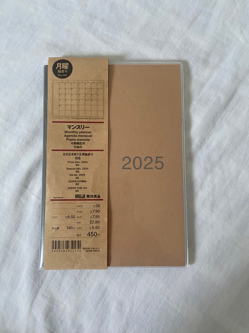 MUJI 2025 Calendar and Planner, Computers & Tech, Laptops & Notebooks on Carousell