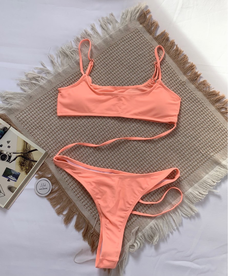 Neon Melon Monokini One Piece Swimsuit, Women's Fashion, Swimwear ...
