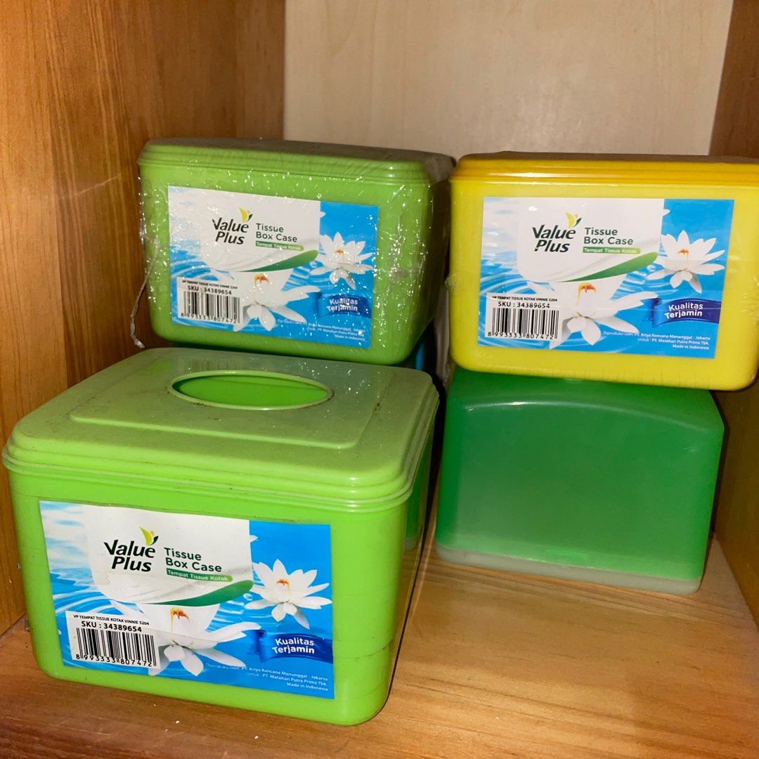 NEW BARU Kotak tissue box boxes value plus hijau casing baru murah tisu ...