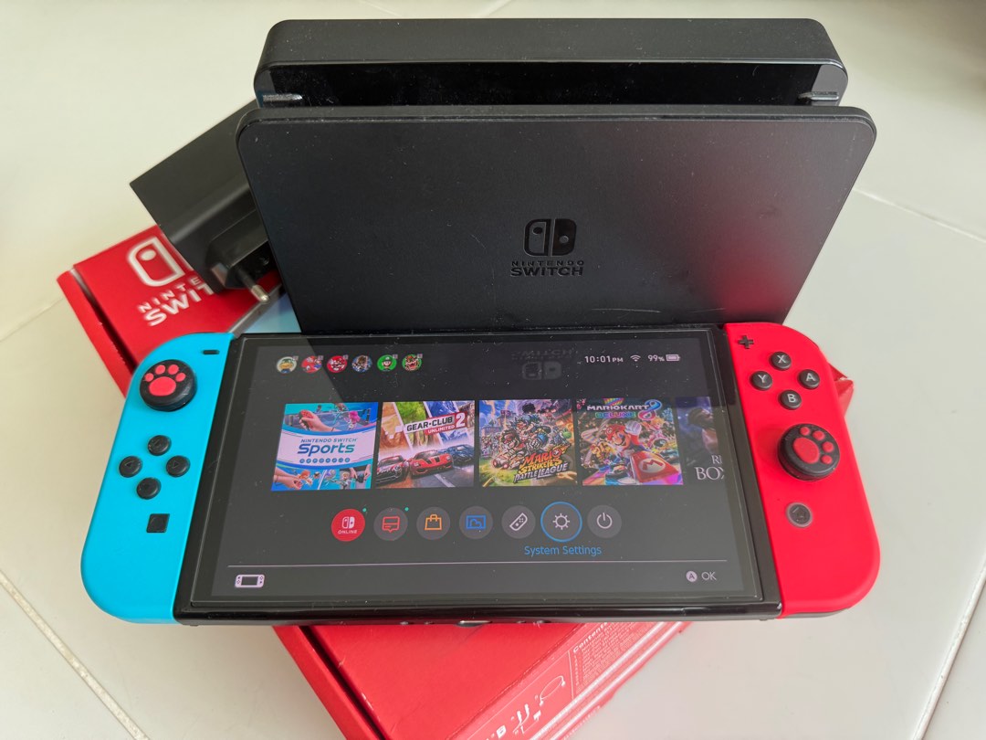 Nintendo Switch OLED. Console and preloaded games only. , Video Gaming ...