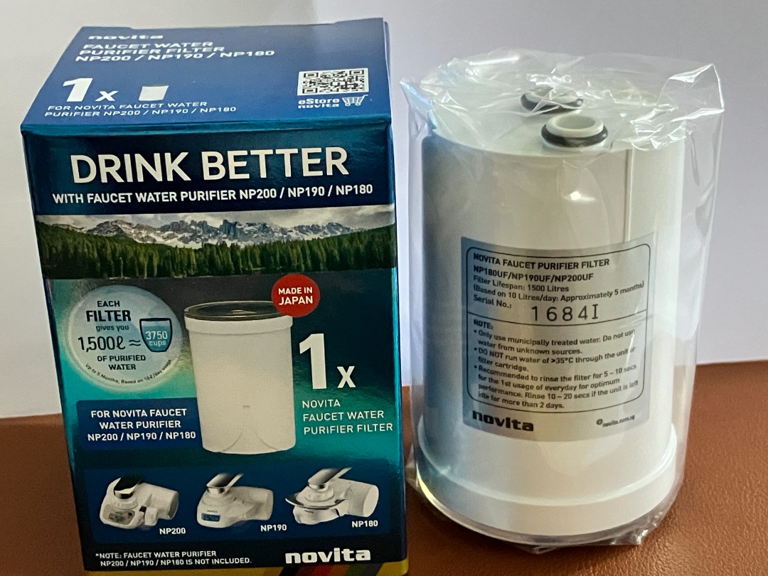 Novita water purifier filter NP200 NP190 NP180, TV & Home Appliances ...