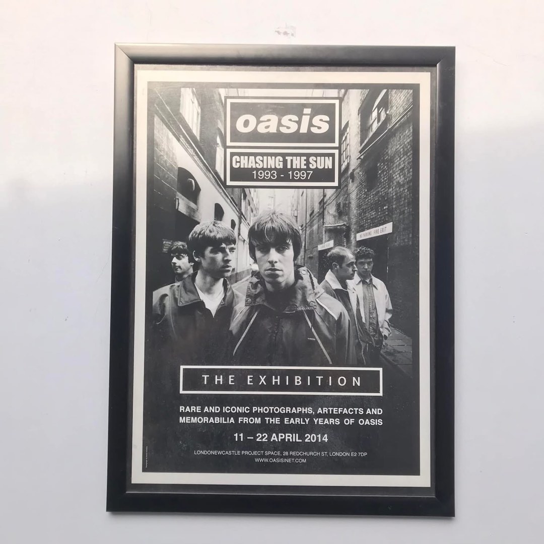 Oasis reunion poster OASIS - CHASING THE SUN POSTER EXHIBITION, LONDON ...