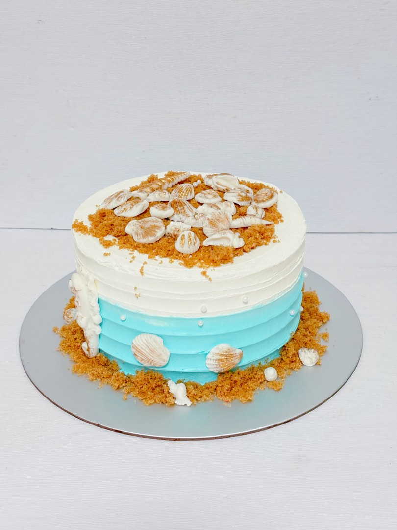 Ocean Theme Cake / halal cake / customised cake / birthday cake, Food ...