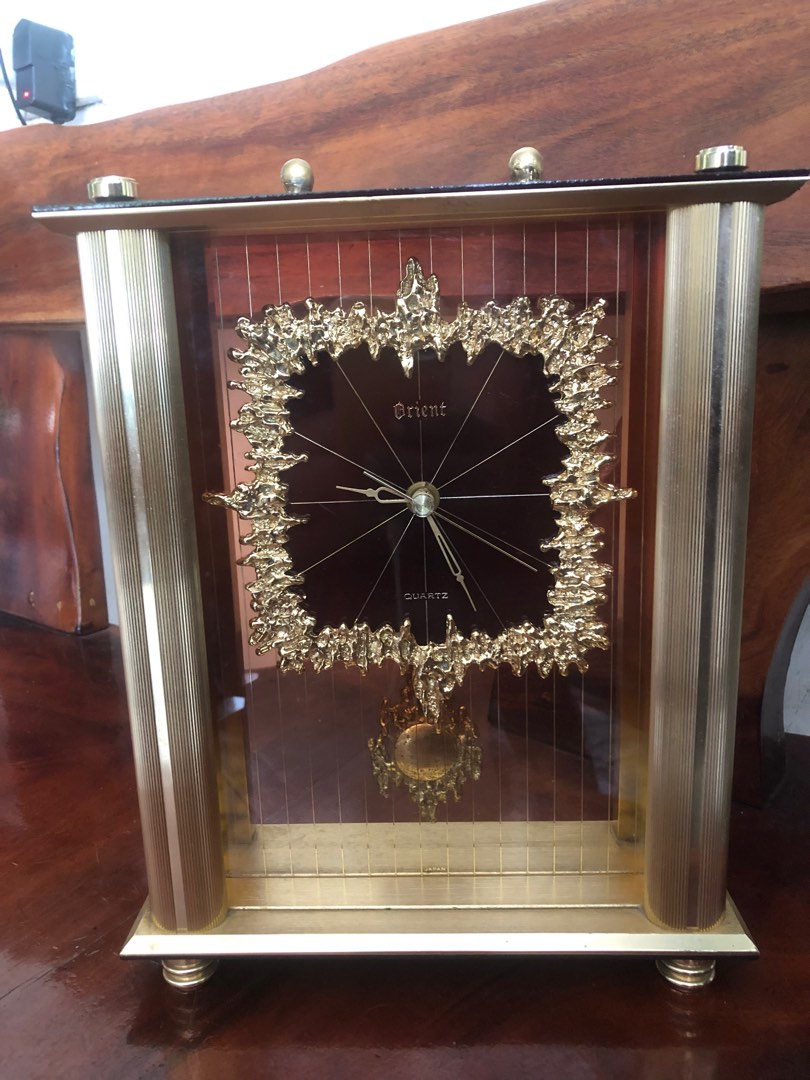 Orient Pendulum Desk Clock, Working, Furniture & Home Living, Home ...