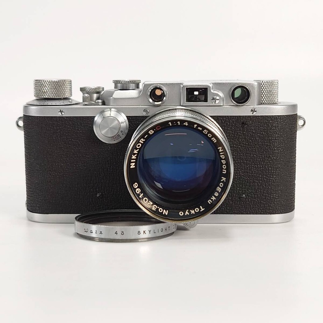 Rare lens Nicca IIIA rangefinder film camera Nippon Kogaku Tokyo 5cm F1 ...