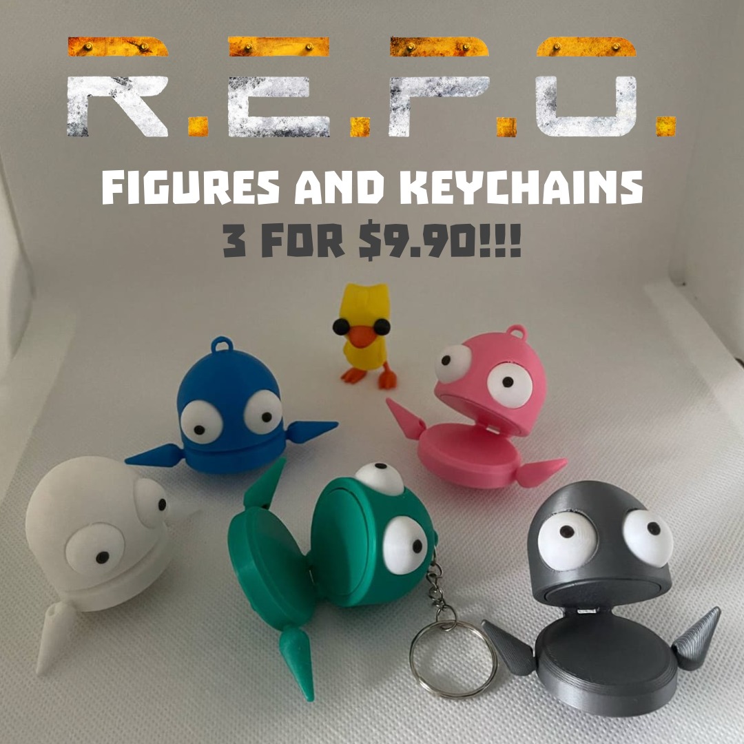 R.E.P.O REPO Figurines and Keychains, Video Gaming, Gaming Accessories ...