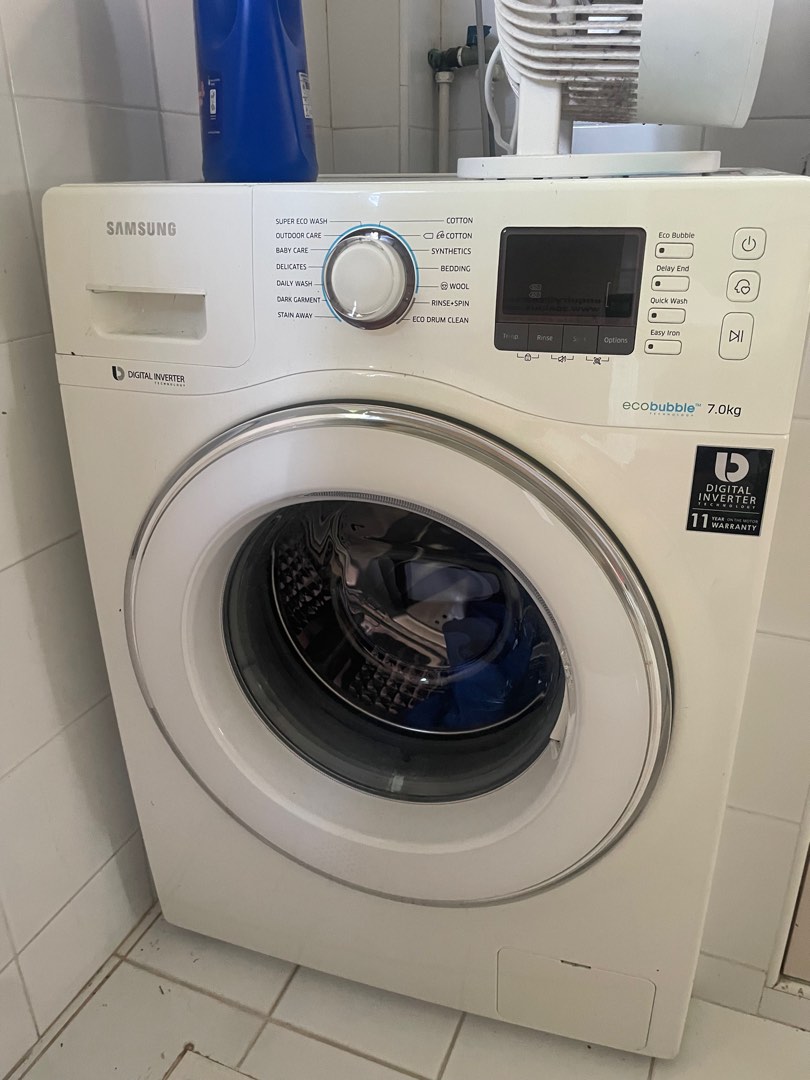 SAMSUNG ECO BUBBLE 7KG, TV & Home Appliances, Washing Machines and ...