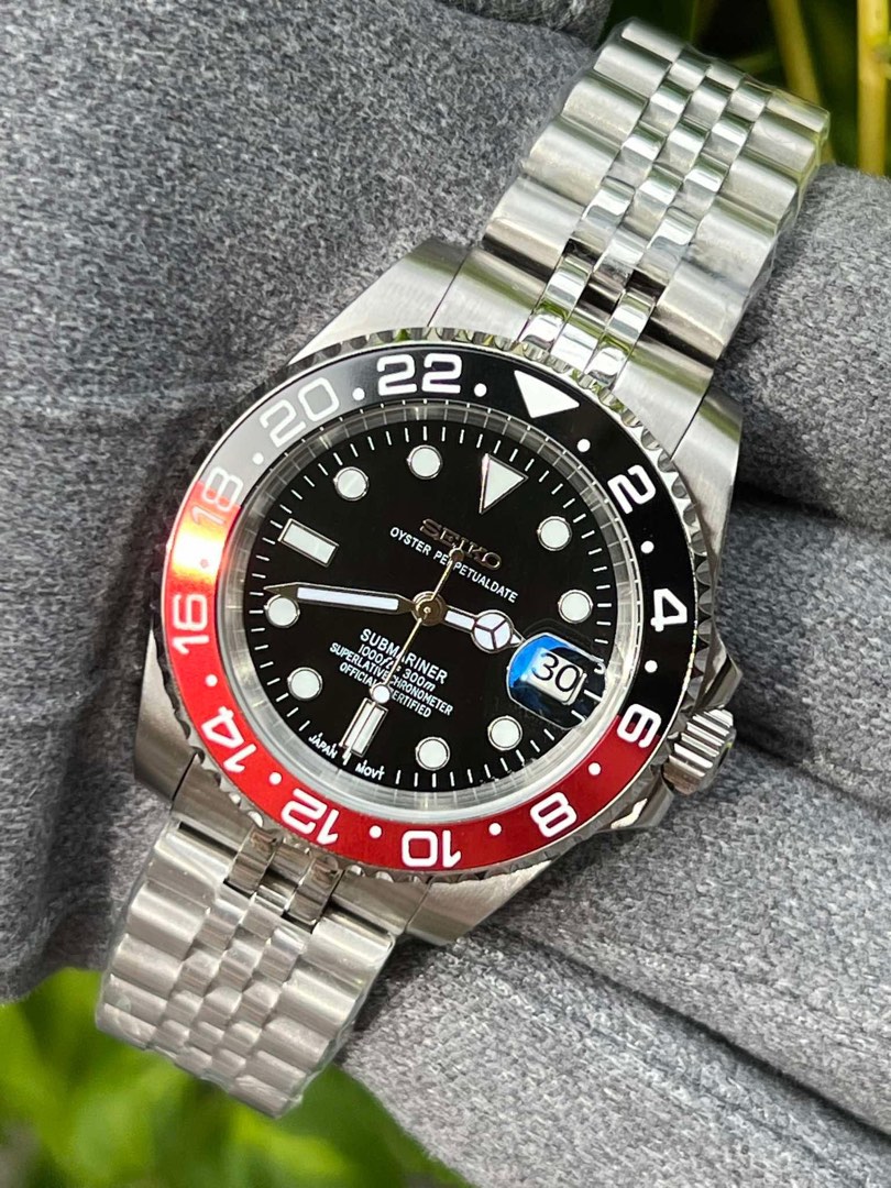 Seiko Mod Gmt Master II, Men's Fashion, Watches & Accessories, Watches ...