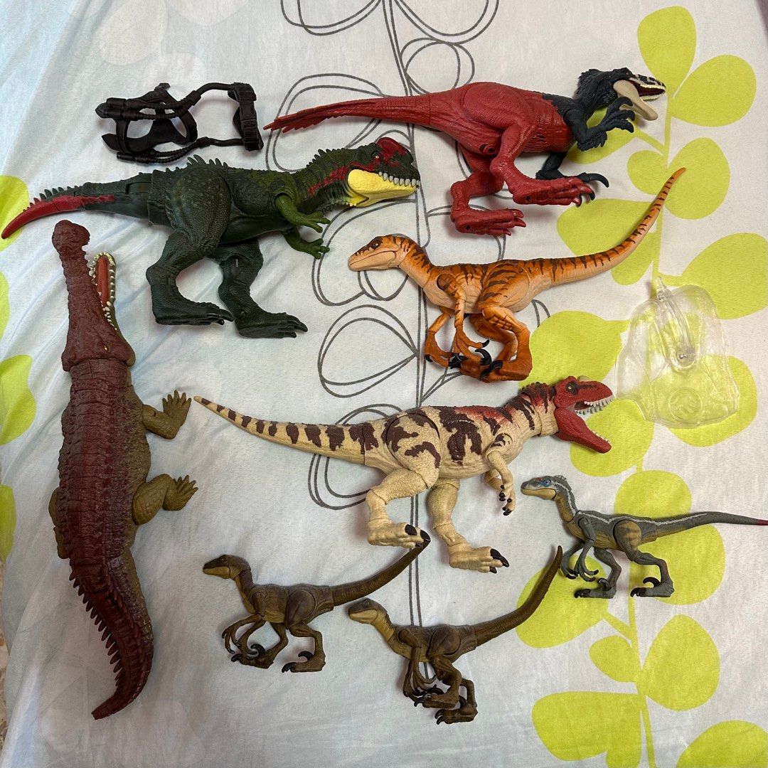 (Set of 8 w. Freebies) Mattel Takara Tomy Jurassic Park Lost World ...