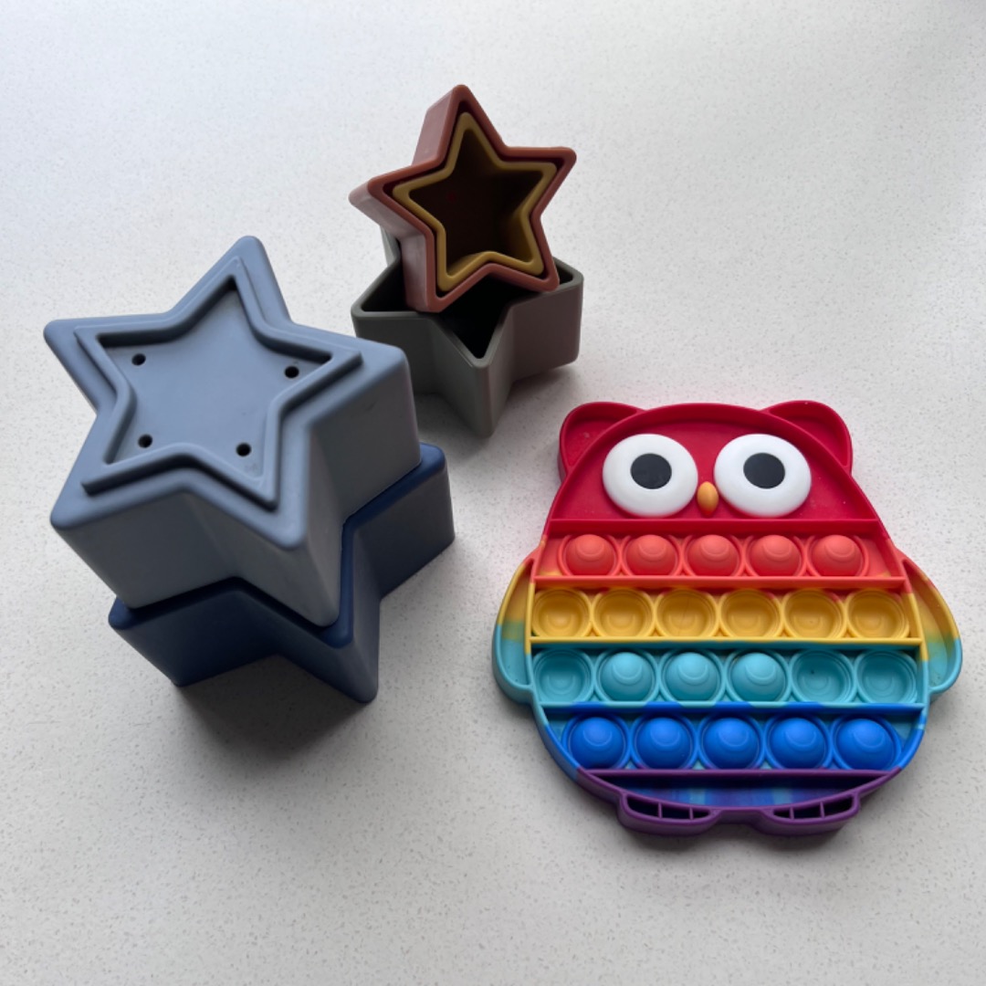 Set of silicon toys, Babies & Kids, Infant Playtime on Carousell