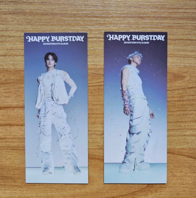 SEVENTEEN Hoshi & Jun Scratchcards (SEVENTEEN 5th Album 'HAPPY BURSTDAY ...